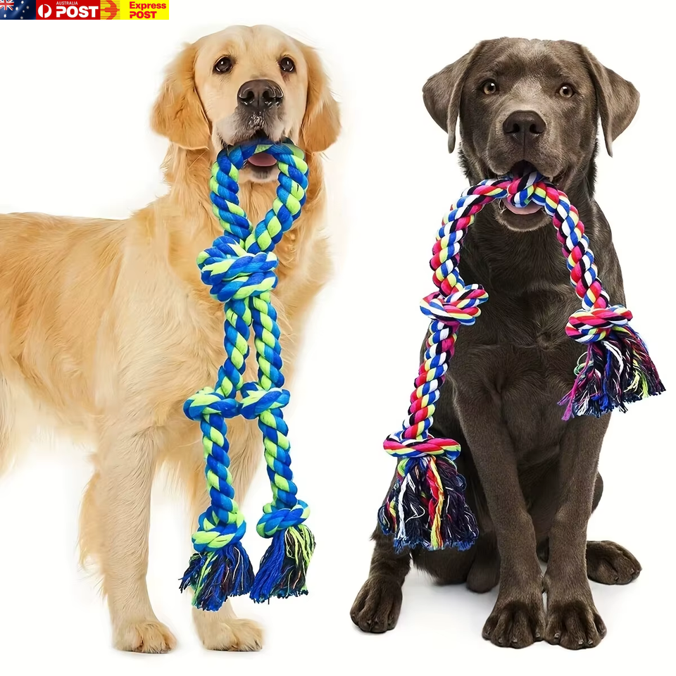 2Pcs Heavy-Duty Rope Knot Dog Toys for Large Breeds – Dental Health ...