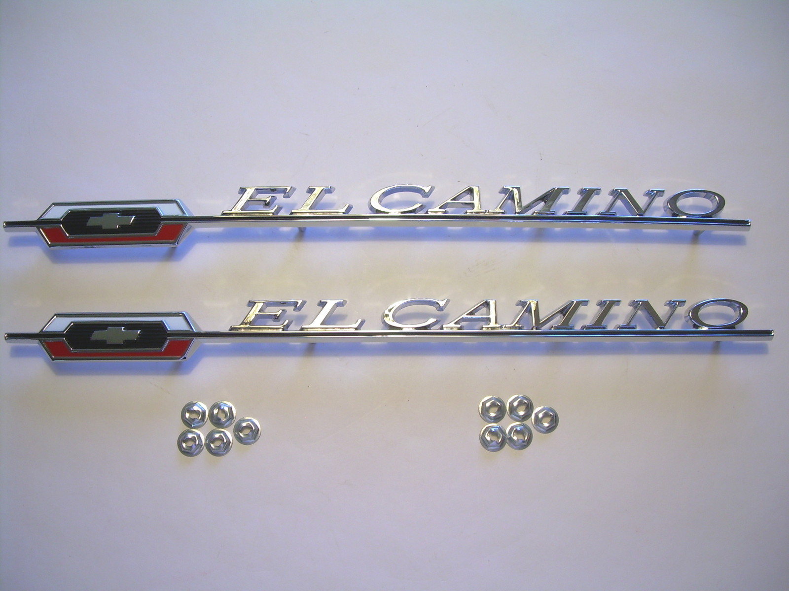 1966 66 Chevy El Camino Rear Quarter Panel Emblem Pair | eBay