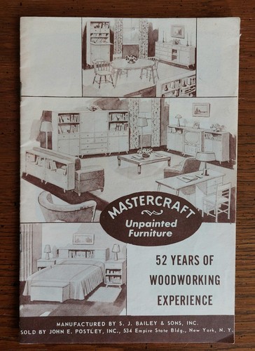 Mastercraft Unpainted Furniture Finishing Instructions Booklet Vintage ...