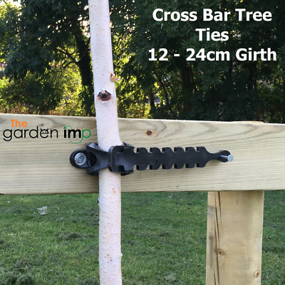 Cross Bar Tree Ties Soft Rubber Adjustable Strap Plant Stake Support ...