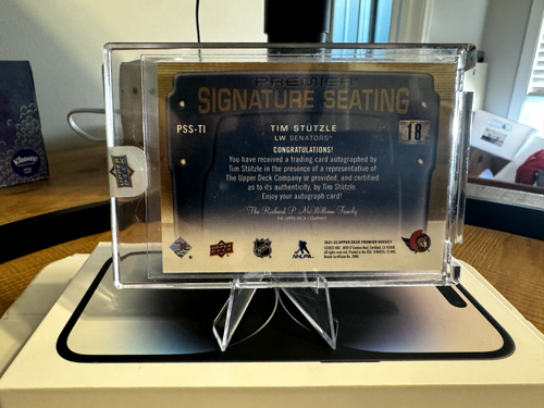 21-22 Upper Deck Premier Tim Stutzle Signature Seating Auto 2/5 | eBay