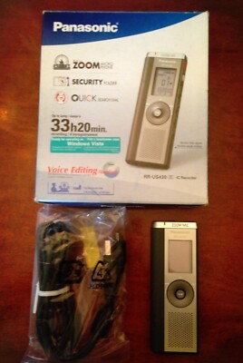 Panasonic RR-US430 (33 Hours) Handheld Digital Transcriber / Recorder ...