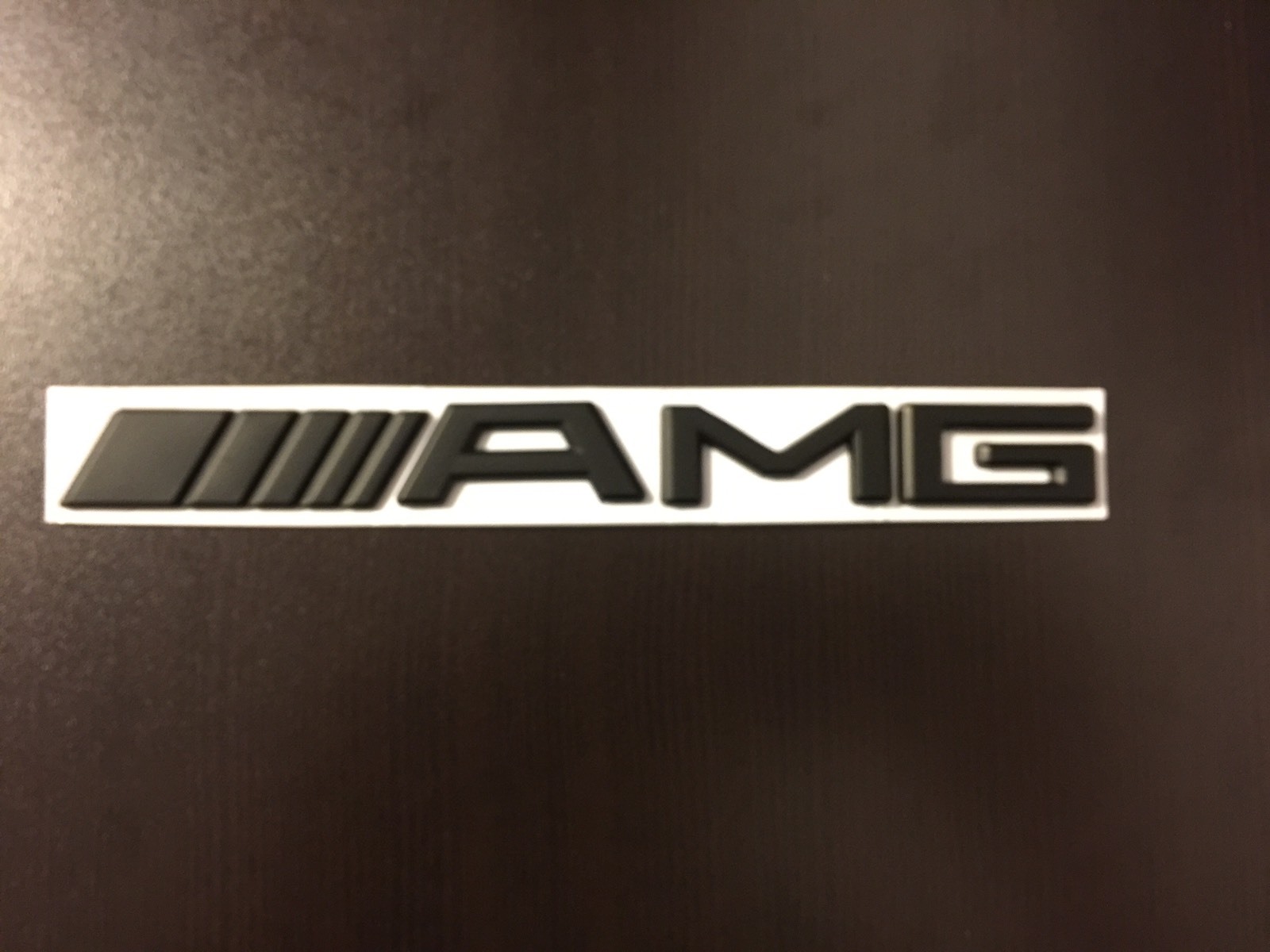 For MBZ AMG Emblem Black Trunk Badge Logo With 3 M Tape | eBay