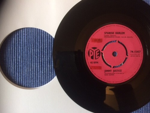 Jimmy Justice. Spanish Harlem. 7" vinyl single.1962. Pye label. 7N ...