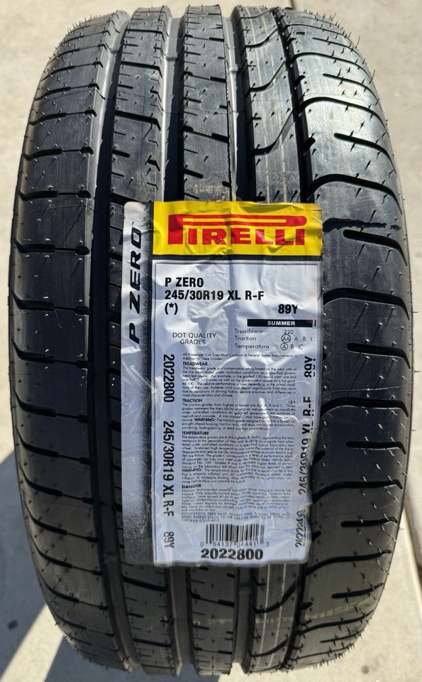 Set of TWO BRAND NEW 245/30R19 Pirelli P Zero Run Flat RFT BMW Tires ...