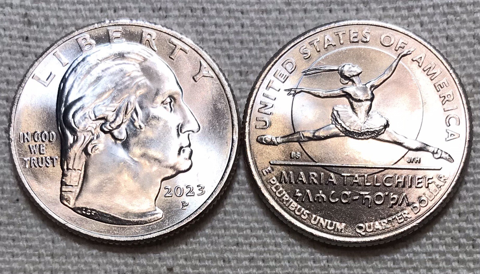 2023 P BU Maria Tallchief Die Clash & Die chip Error coins 2 Coins | eBay