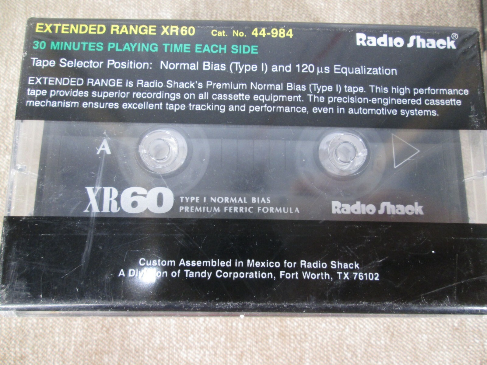 Normal Bias Audio Cassette Tapes 6 Tape Lot NIP Radio Shack XR60 60 ...