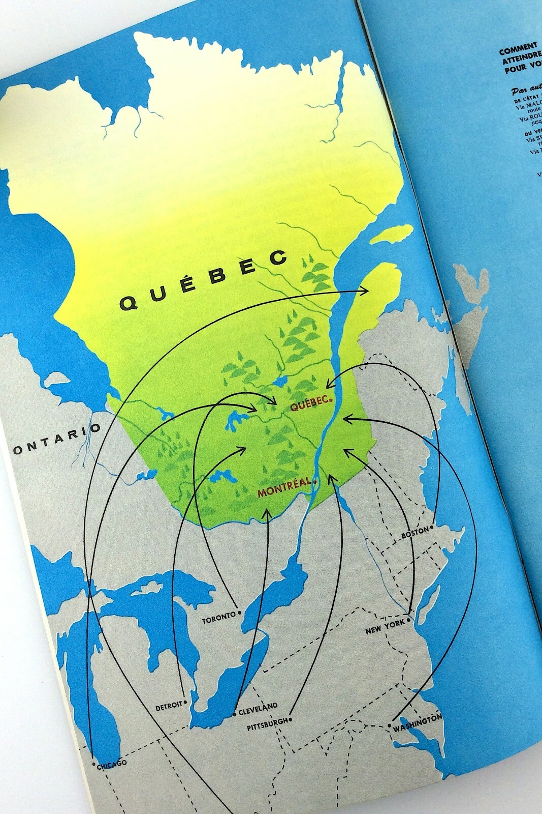 Vintage Inviting Quebec Illustrated Travel Tourism Fish Booklet ...