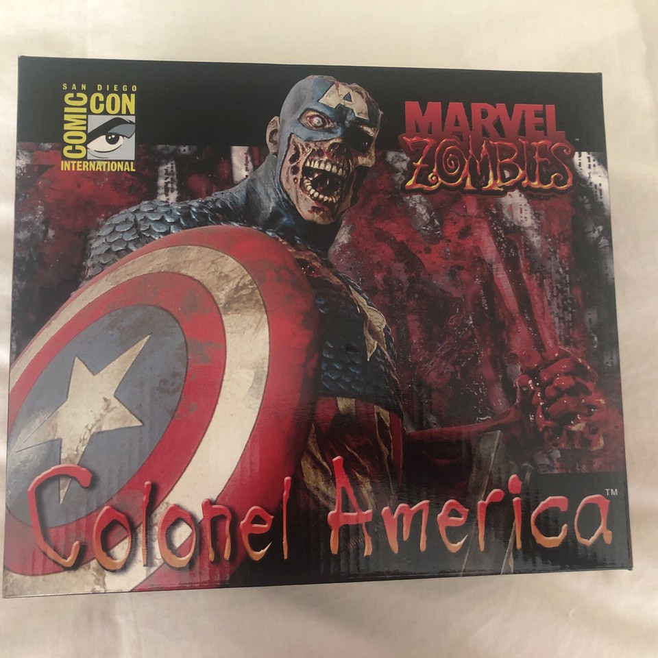 Marvel Zombies SDCC Comic-Con 2007 Colonel Captain America Bust New ...