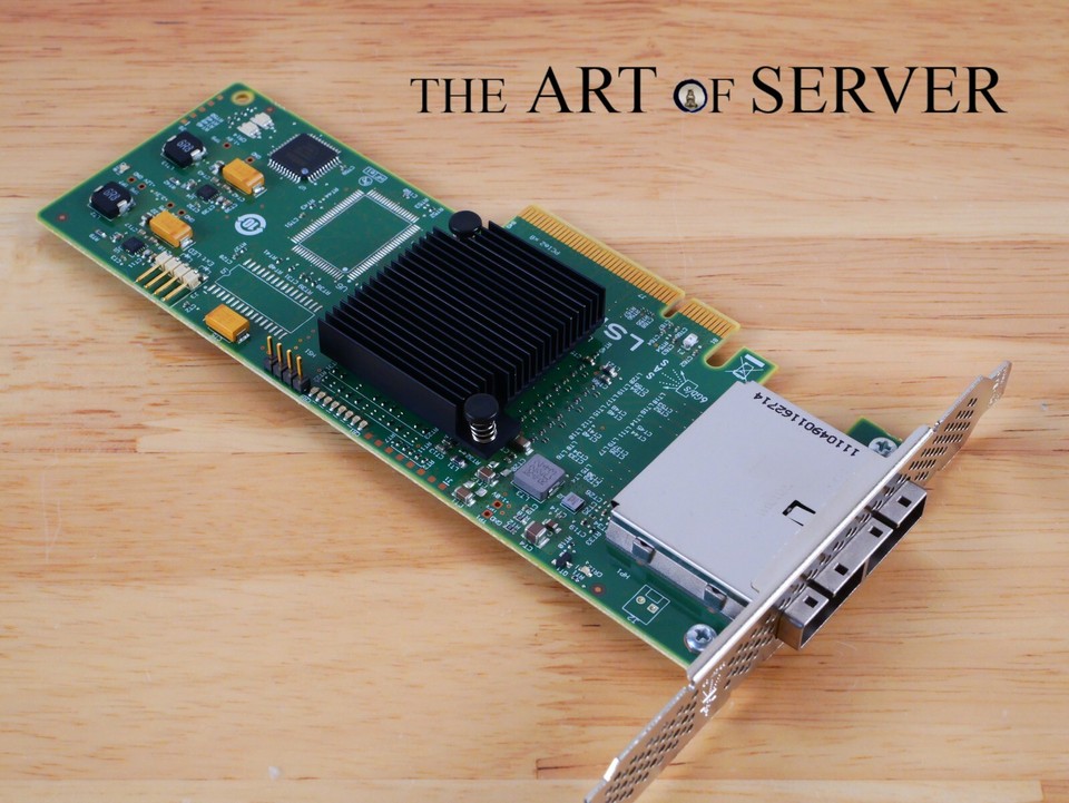 LSI 9200-8e 6Gbps 8-lane external SAS HBA P20 IT Mode ZFS TrueNAS ...