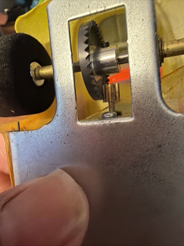 VINTAGE PARMA #88 VW BEETLE BUG 1/32 SLOT CAR Yellow W/ BOX, 2 SOFT ...