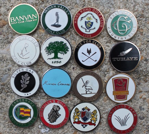PREMIUM BATCH 8 DUAL 2-SIDED HI COLOR LOGO GOLF BALL MARKER PRG ...