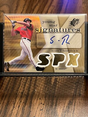 SCOTT THORMAN 2007 SPX "YOUNG STAR SIGNATURES" ROOKIE BRAVES AUTO ...