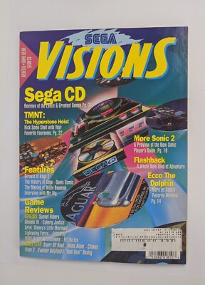 Feb / March 1993 SEGA VISIONS Video Game Magazine Sonic 2 | eBay