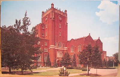 Oklahoma Postcard OU University STUDENT UNION Building Norman Bob ...