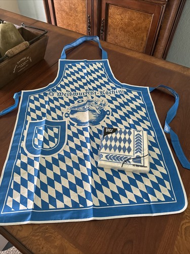Vintage NEW OLD STOCK German Apron w MATCHING 20 PK PAPER NAPKINS | eBay