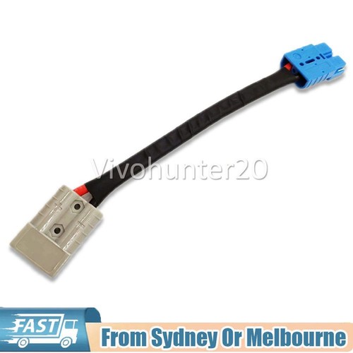 For Anderson Style Plug Blue/Grey Adaptor 12v 50amp 50A 6mm Cable Blue ...