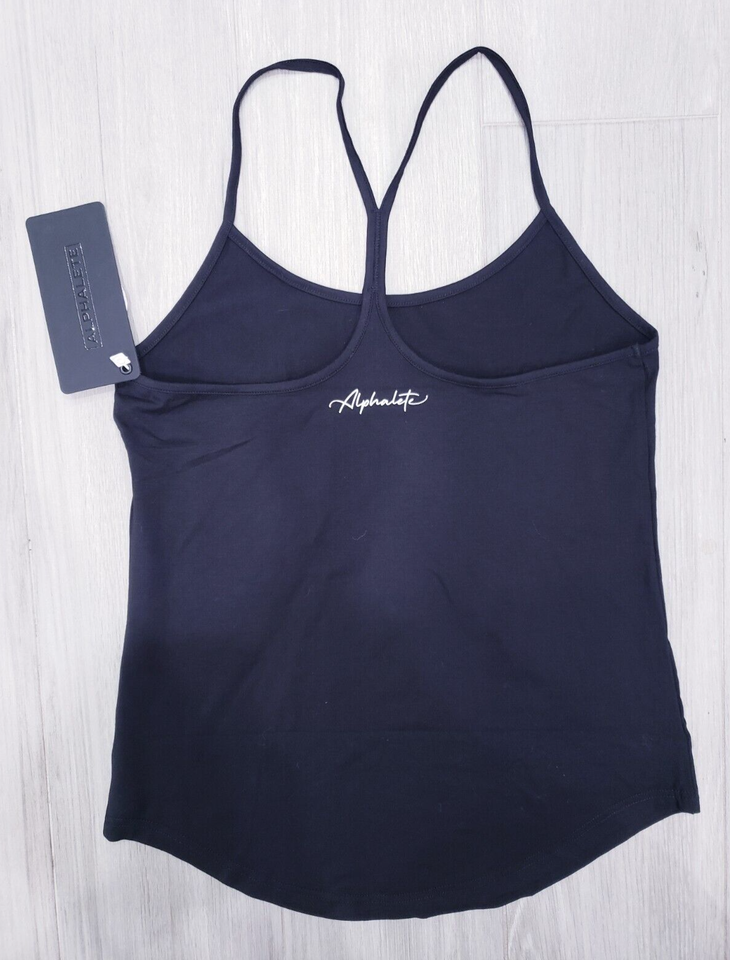 Alphalete Tank Top BLACK Spaghetti Strap Tank Workout Top Women's Sz ...