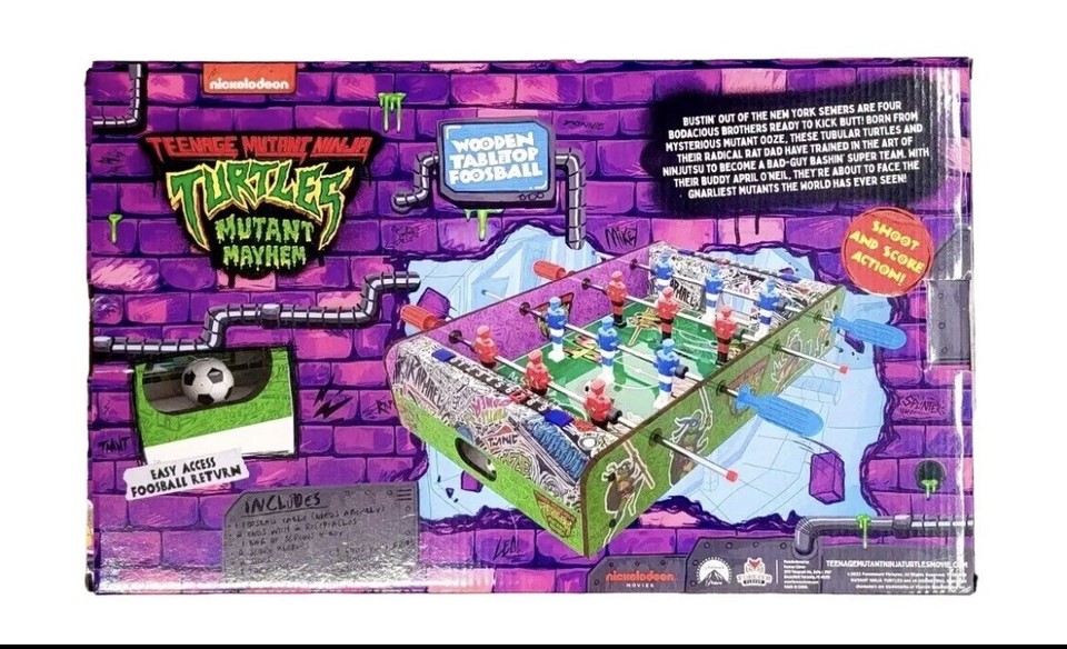 TMNT Mutant Mayhem Foosball Tabletop 840356107370 | eBay