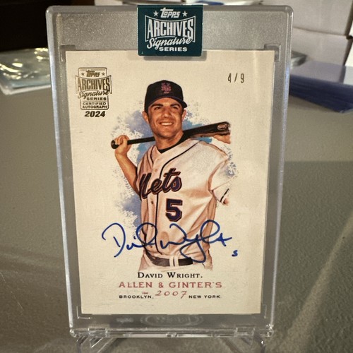 David Wright 2024 Topps Archives Signature Series AUTO A&G /9 Mets | eBay