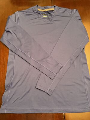 Nike Pro Combat Blue Under Shirt Sweatshirt M Large | eBay