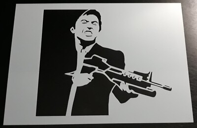 Scarface Stencil - 7 Mil, 8 x 11 - Combined Shipping | eBay