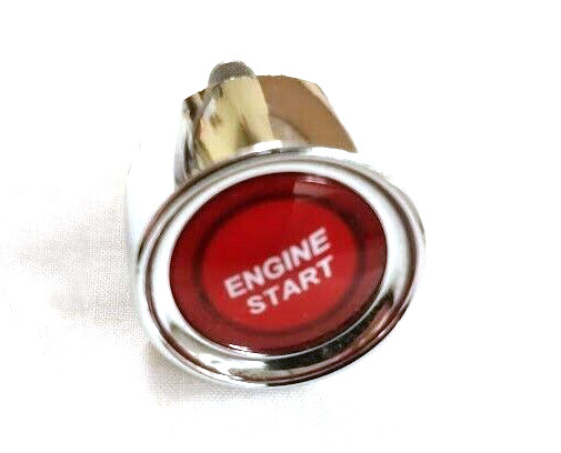 12V Red LED Engine Push Button Start Press Switch Ignition Starter ...