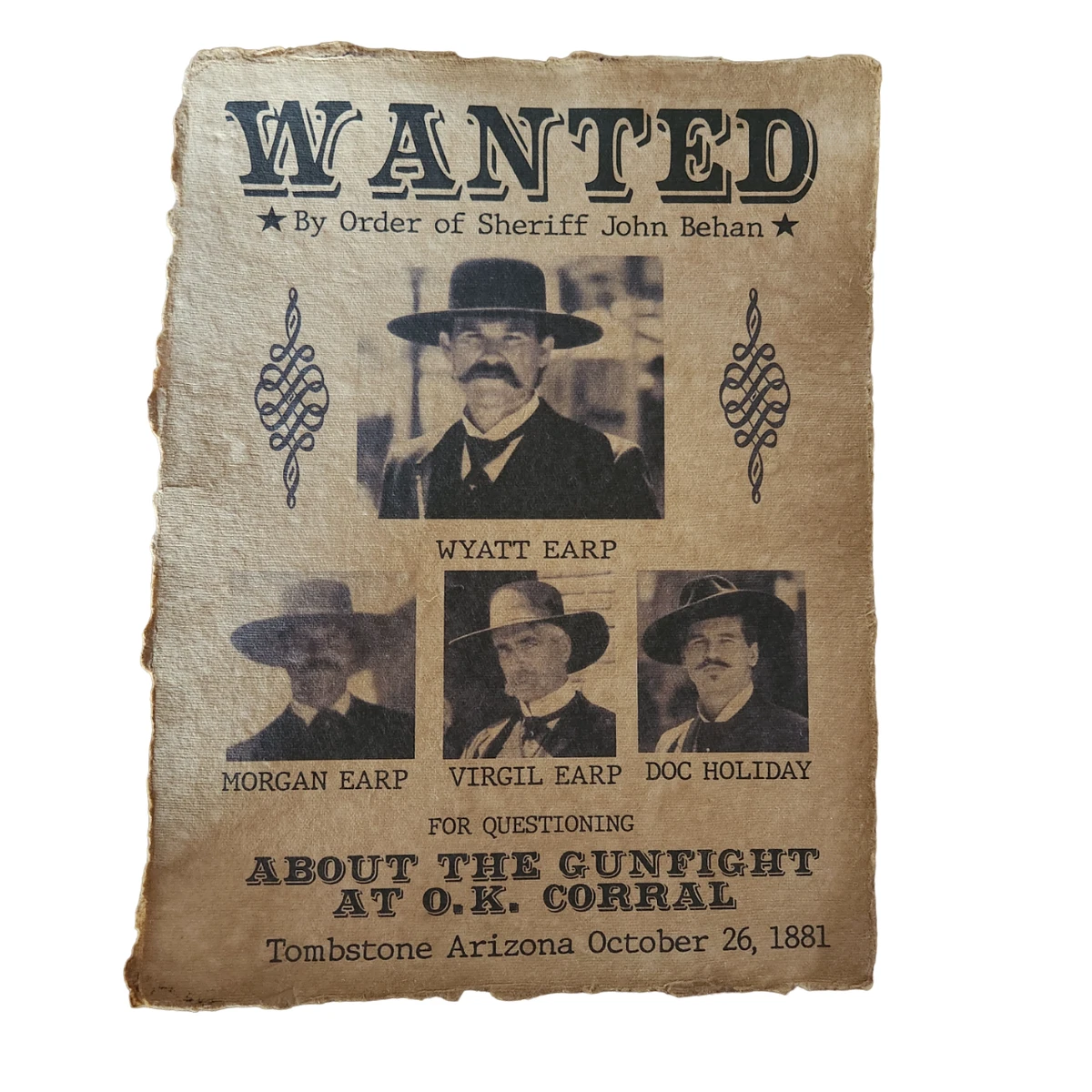 Doc Holliday Wanted Poster