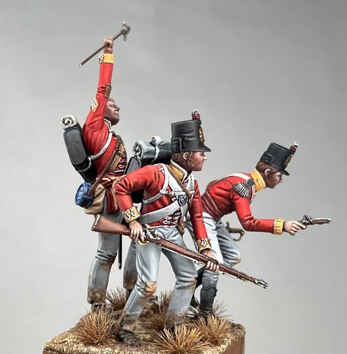 Elan13 Miniatures British Napoleonic: 'Forward 30th!' 3 figure set: 54mm (1:32) | eBay UK