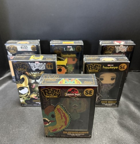 Funko Pop Pins- SET OF 6 DIFFERENT Sealed Pop 4" Metal Pins | eBay