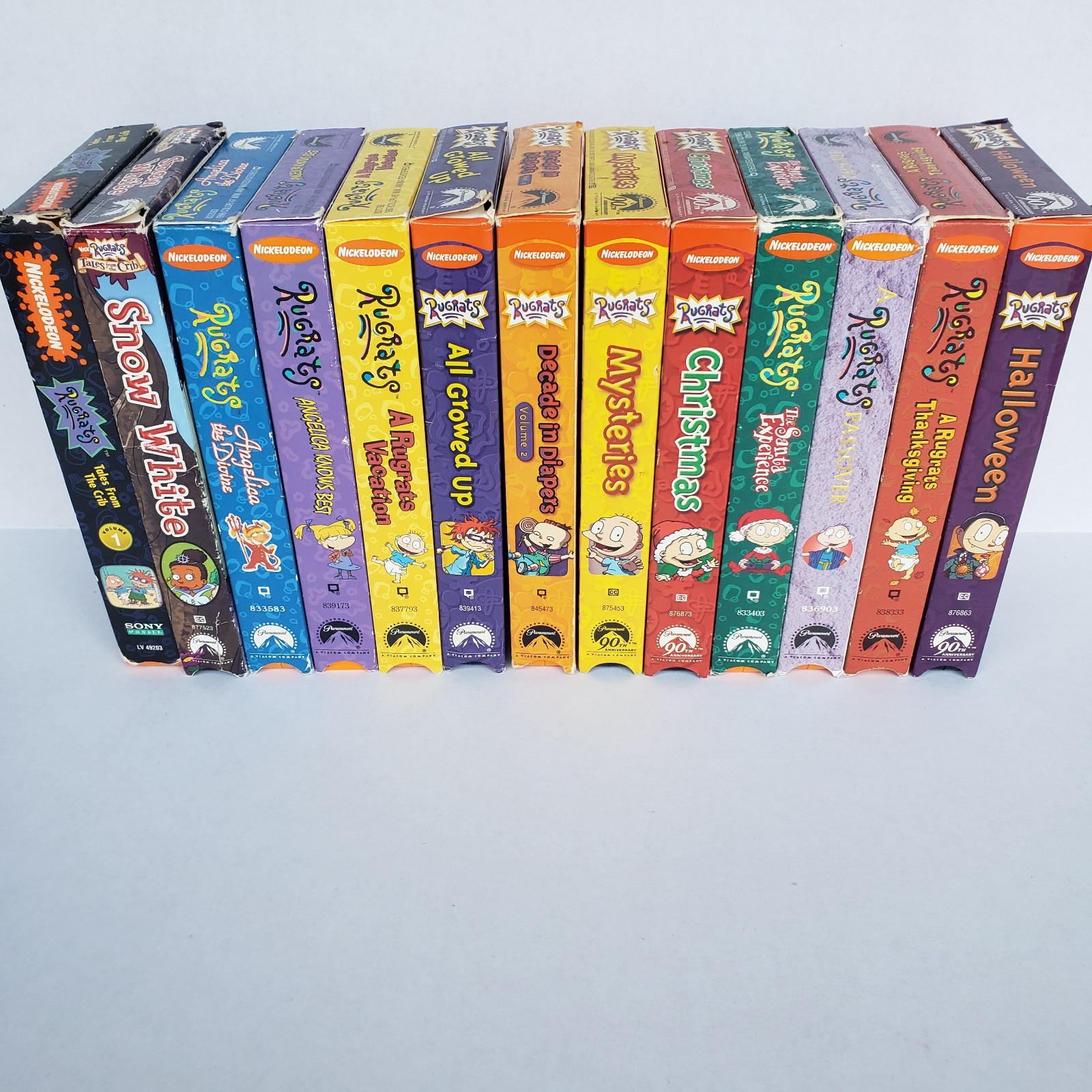 Lot Of 13 Nickelodeon Rugrats VHS Passover Thanksgiving Vacation Snow White