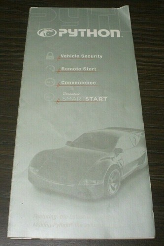 2009 PYTHON REMOTE START Brochure | eBay