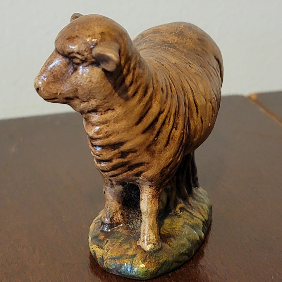 Holland Mold Ceramic Standing Donkey & Sheep Hand Painted Vintage (Lot ...