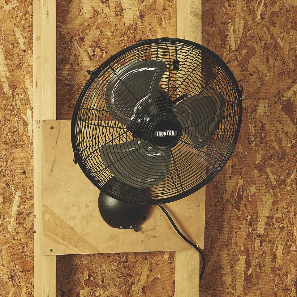 Ironton Oscillating Wall-Mount Garage Fan, 14in., 2200 CFM 840321717269 ...