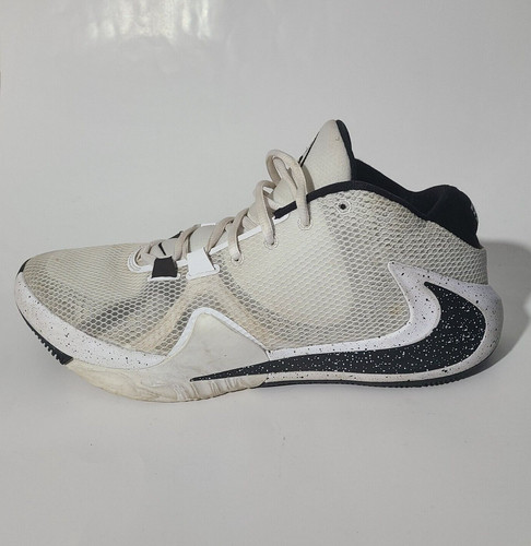 Nike Mens Zoom Freak 1 White Oreo Men's Basketball Sh… - Gem
