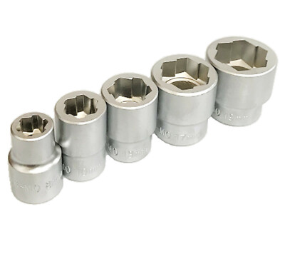 5 Piece 3/8" Drive Impact Bolt Extractor Set 8mm,10mm,13mm,17mm,19mm ...
