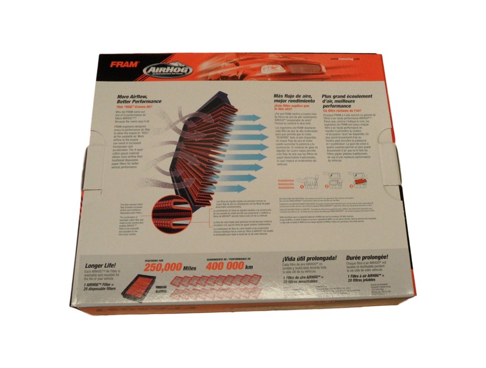 Fram PPA5057 High Performance Air Hog Filter - Washable & Reusable | eBay