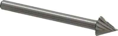 new burr 1/4" Cut Diam, 1/8" Shank Diam, High Speed Steel Single Cut ...