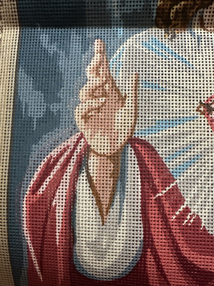 Printed needlepoint Tapestry Jesus sacred hart Canvas Only 45x60cm ...