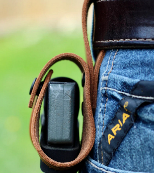 Men waist holster tool axe chopper hammer belt loop hold Cow Leather ...