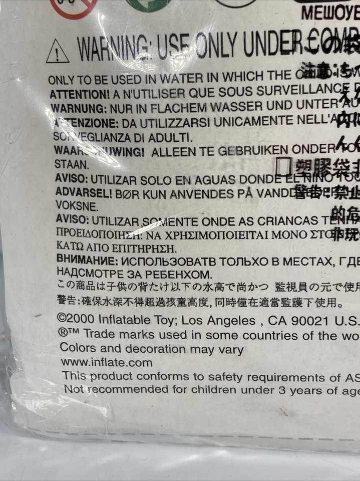 Vintage Inflatable Toy Mars Explorer Hydro Ship Rider 41000 Size:36 ...