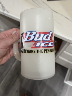 Bud Ice Frosted Mug Plastic | eBay