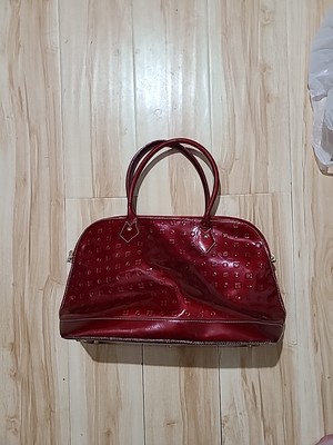 Ancadia Genuine Patent Leather made in Italy red handbag. | eBay
