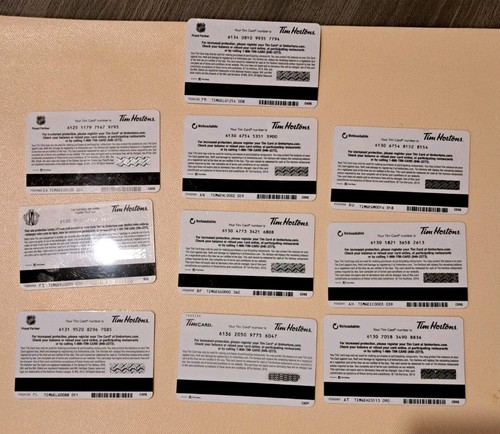 2016 TIM HORTONS GIFT CARDS LOT OF 10 TIMCARDS | eBay