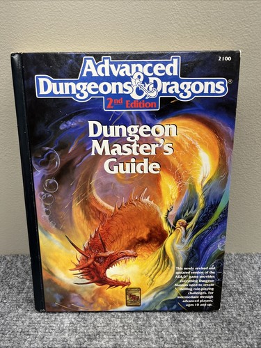 Advanced Dungeons & Dragons 2e Dungeon Master's Guide HC Original Cover ...