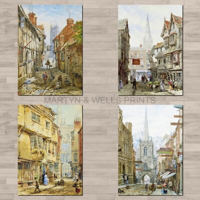 Louise Rayner prints. A4 canvas paper / poster art. York, Bristol ...