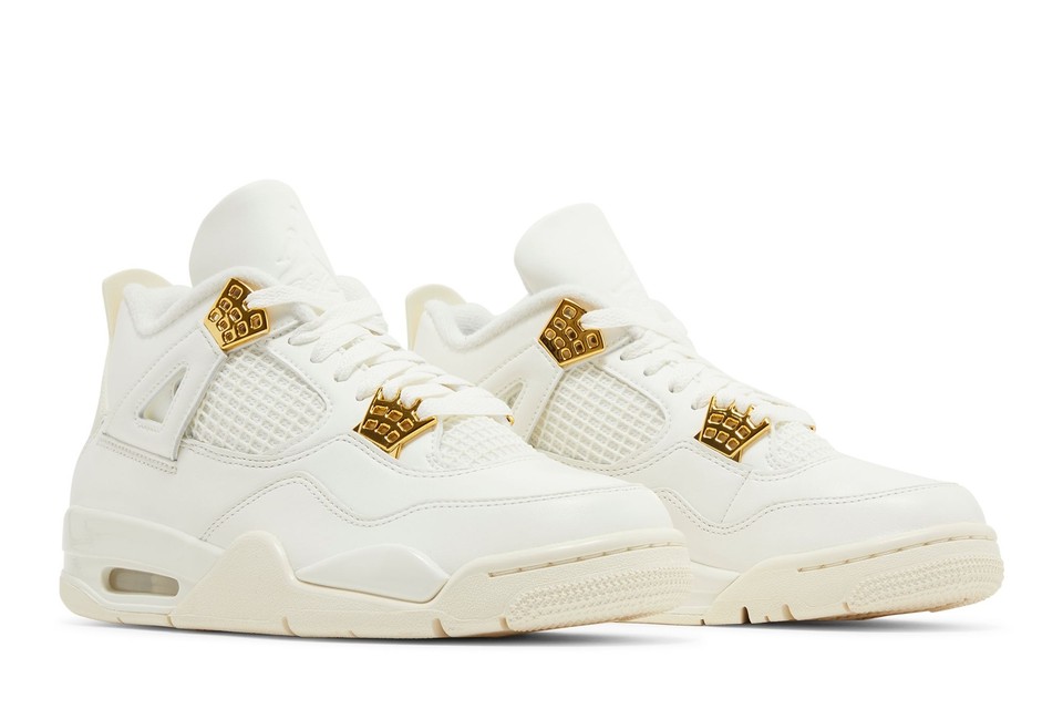 Air Jordan 4 Retro 'Metallic Gold' AJ4 AQ9129-170 Women's Shoes | eBay