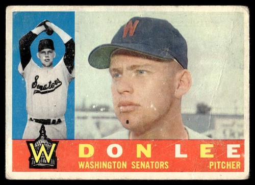 1960 Topps Don Lee #503 Washington Senators Baseball Card | eBay