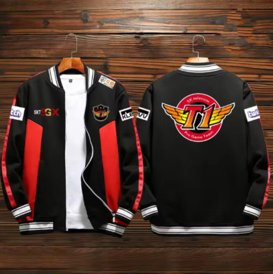 T1 Esports Team Baseball Uniform Jacket League Of Legends T1 Players ...
