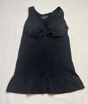 Women’s Shapewear Camisole With Removable Pads Tummy Control Body Black ...